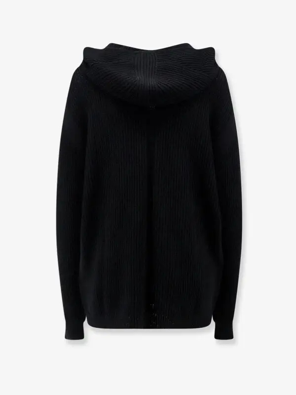 Rick Owens Virgin Wool Sweatshirt - Black