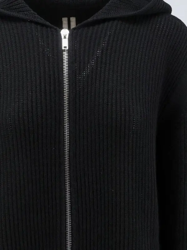 Rick Owens Virgin Wool Sweatshirt - Black