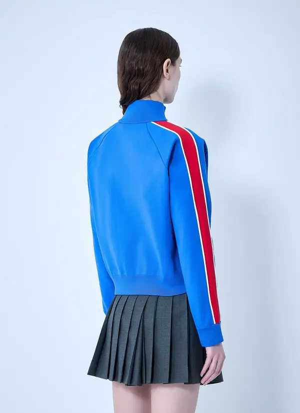 Miu Miu Technical Yarn Zipper Sweatshirt