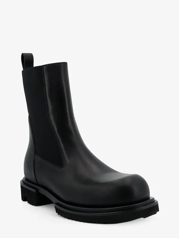 Rick Owens Gabe Leather Beatle Boots