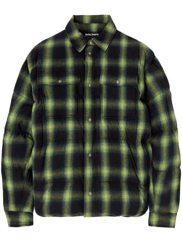 Palm Angels Vertigo` Padded Shirt - Multicolor