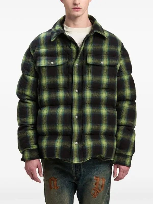 Palm Angels Vertigo` Padded Shirt - Multicolor