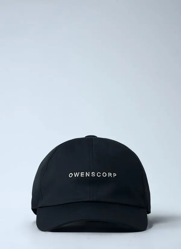 Rick Owens Logo Motif Baseball Cap - Black