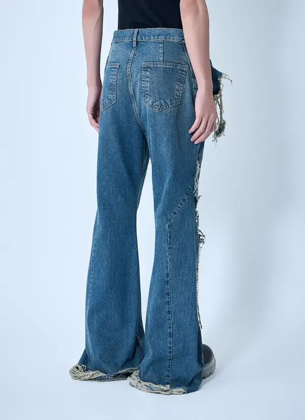 Rick Owens Slivered Bootcut Jeans