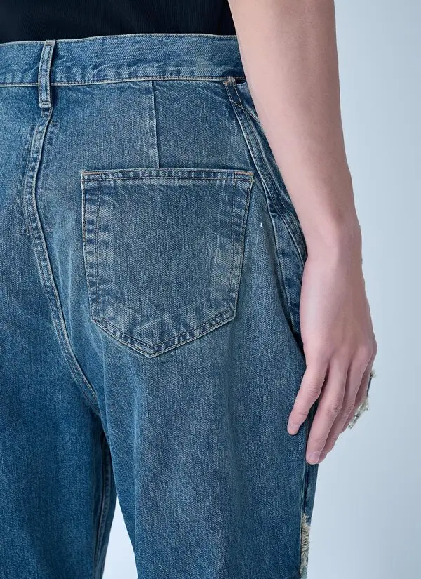 Rick Owens Slivered Bootcut Jeans