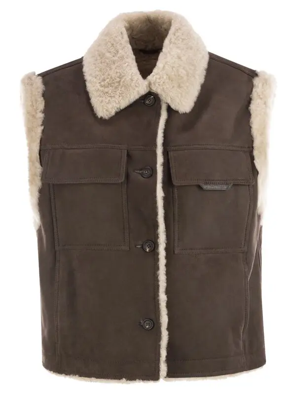 Brunello Cucinelli Shearling Outerwear - Brown