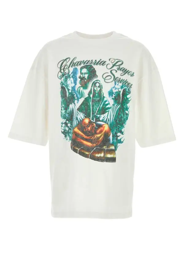 WILLY CHAVARRIA Cotton Oversize Chavarria Prayer Services T-shirt