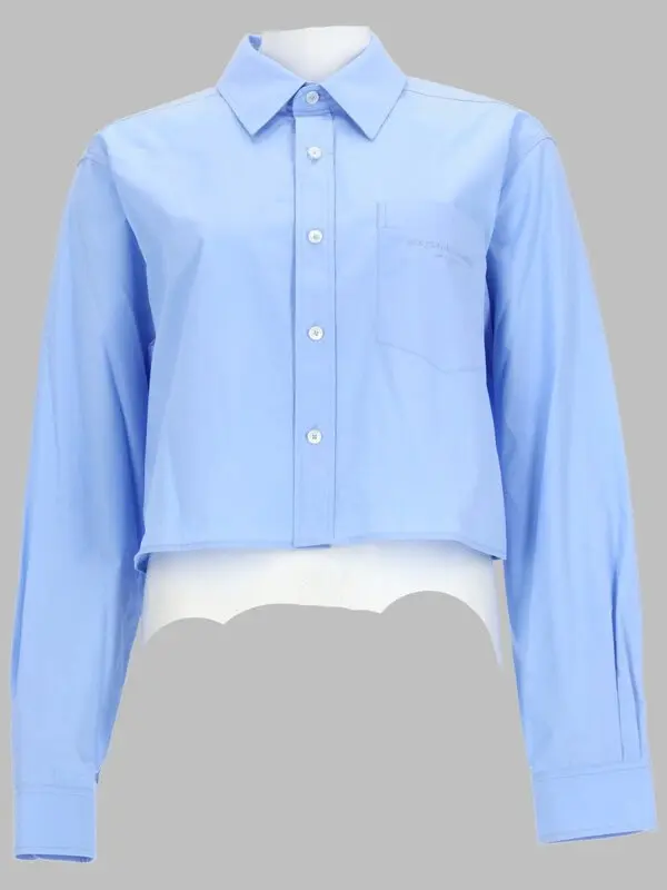 Alexander Wang Camicia Crop Con Logo