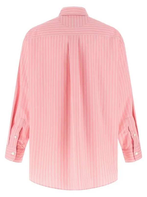 Marni Striped Cotton Blend Poplin Shirt