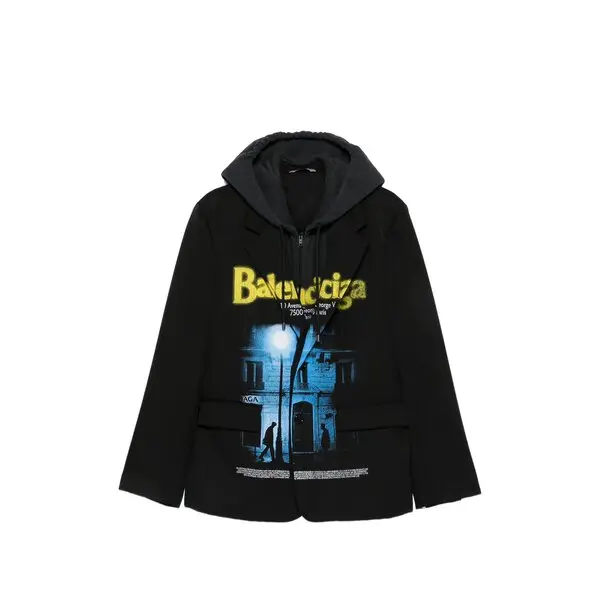 Balenciaga Grey Jackets Blazers