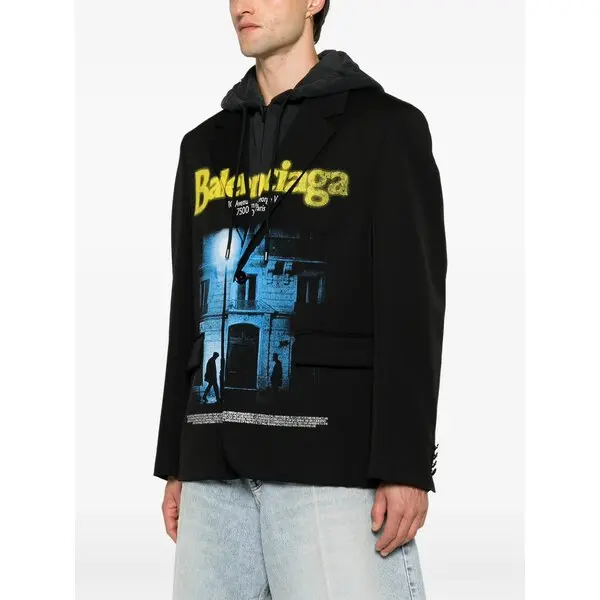 Balenciaga Grey Jackets Blazers