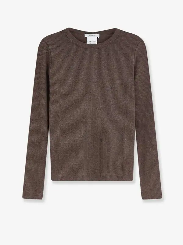 Max Mara Mxmsalmone Lyocell And Silk T-shirt - Multicolor