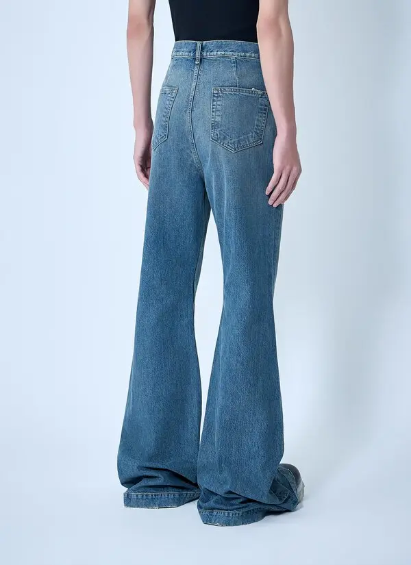 Rick Owens Denim Bolan Bootcut Pants