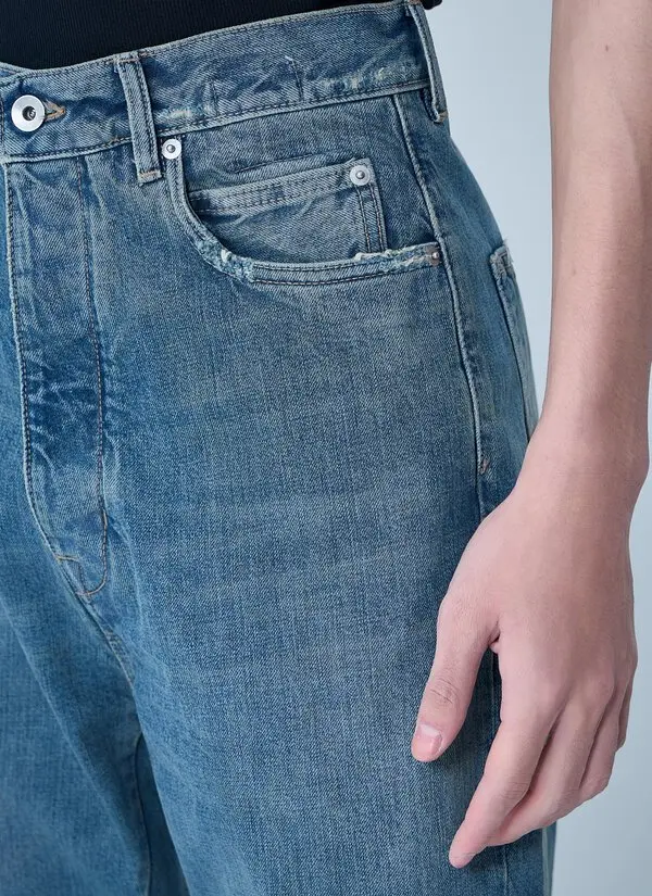 Rick Owens Denim Bolan Bootcut Pants