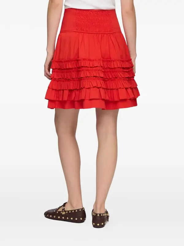 GANNI Organic Cotton Mini Skirt - Multicolor