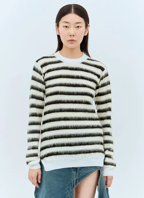 Marni Striped Wool-mohair Sweater