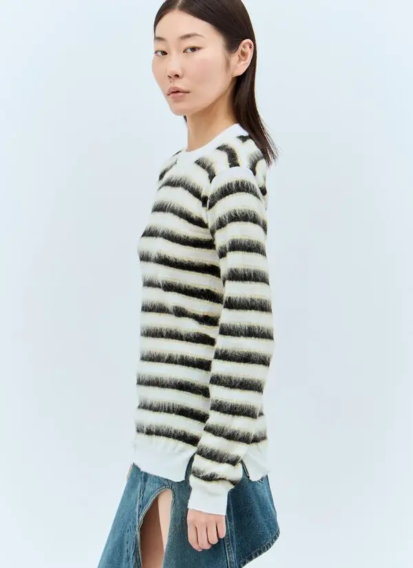 Marni Striped Wool-mohair Sweater