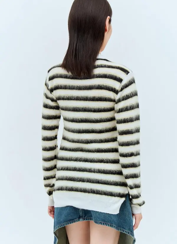 Marni Striped Wool-mohair Sweater