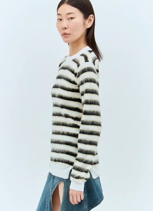 Marni Striped Wool-mohair Sweater
