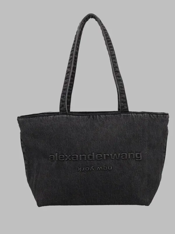 Alexander Wang Medium Denim Tote Bag - Blue