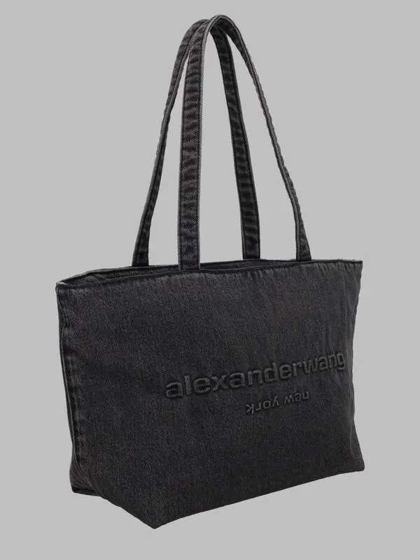 Alexander Wang Medium Denim Tote Bag - Blue