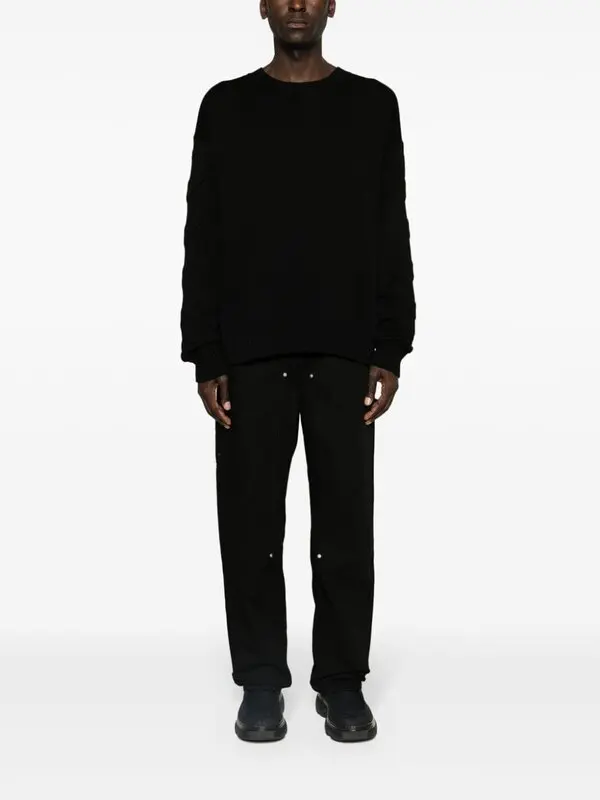 Off-White 3d Diag` Knit Crew-neck Sweater