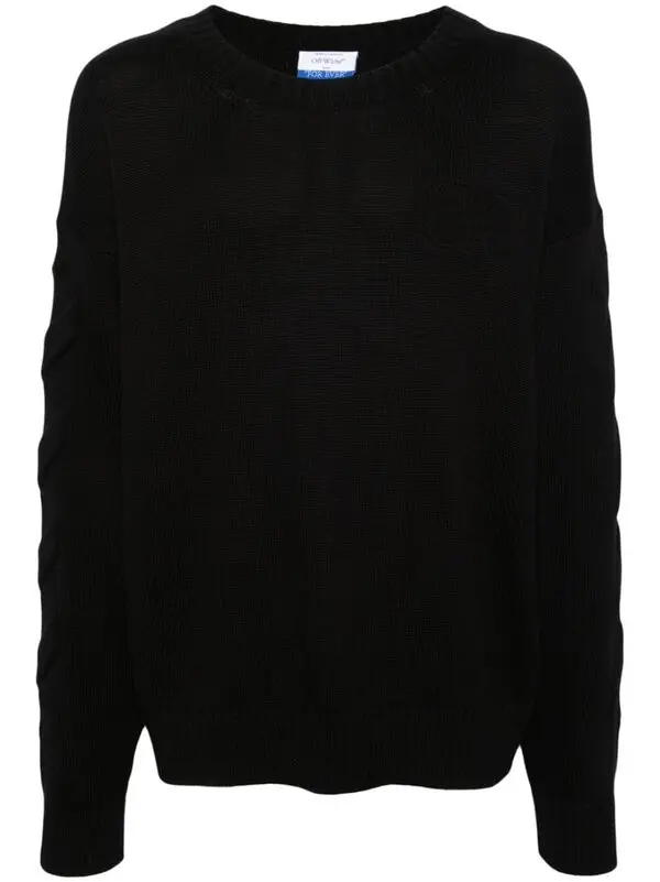 Off-White 3d Diag` Knit Crew-neck Sweater - Multicolor