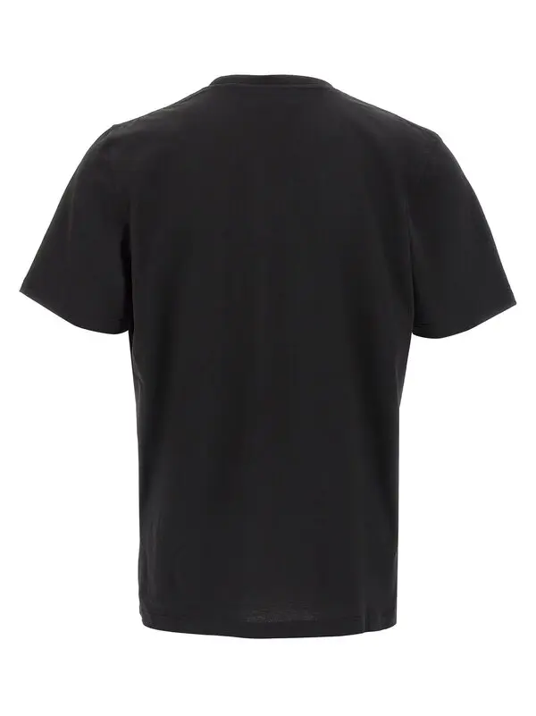 Saint Laurent Cassandre' Embroidery T-shirt - Black