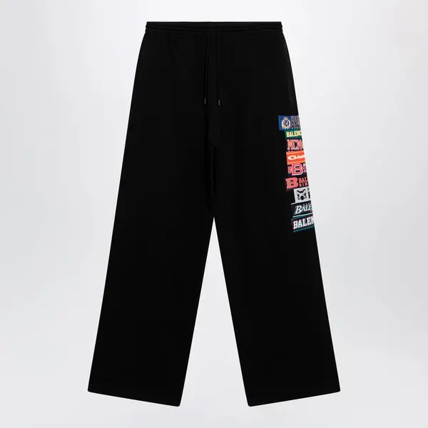 Balenciaga Jogger Trousers With Logo Print