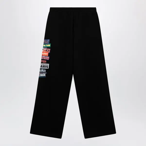 Balenciaga Jogger Trousers With Logo Print