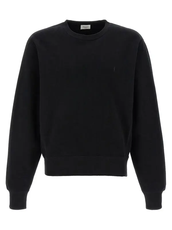 Saint Laurent Cassandre' Sweatshirt - Black