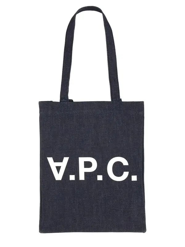 A.p.c. Borsa Tote In Denim - Blue