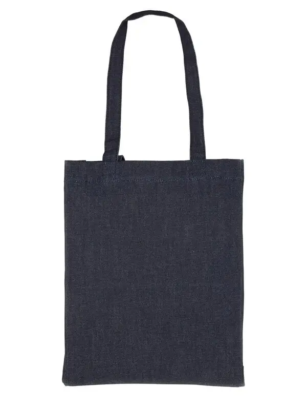 A.p.c. Cotton Denim Tote - Blue