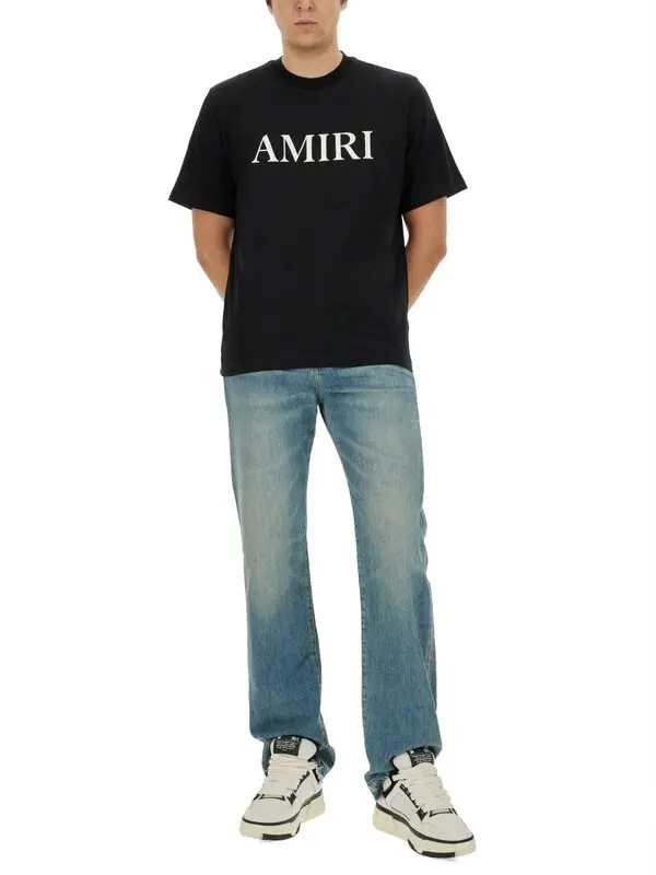 Amiri T-shirt Con Logo - Black