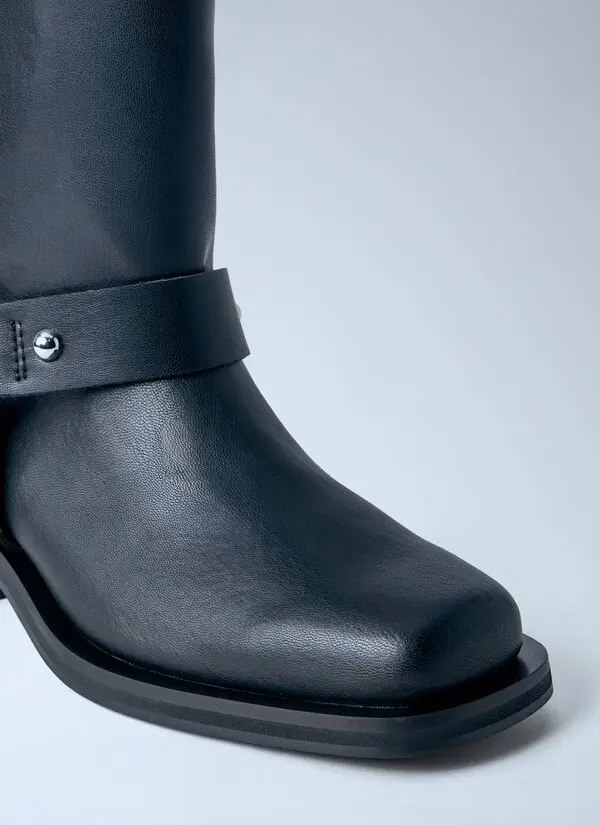 GANNI Mid Shaft Biker Boots