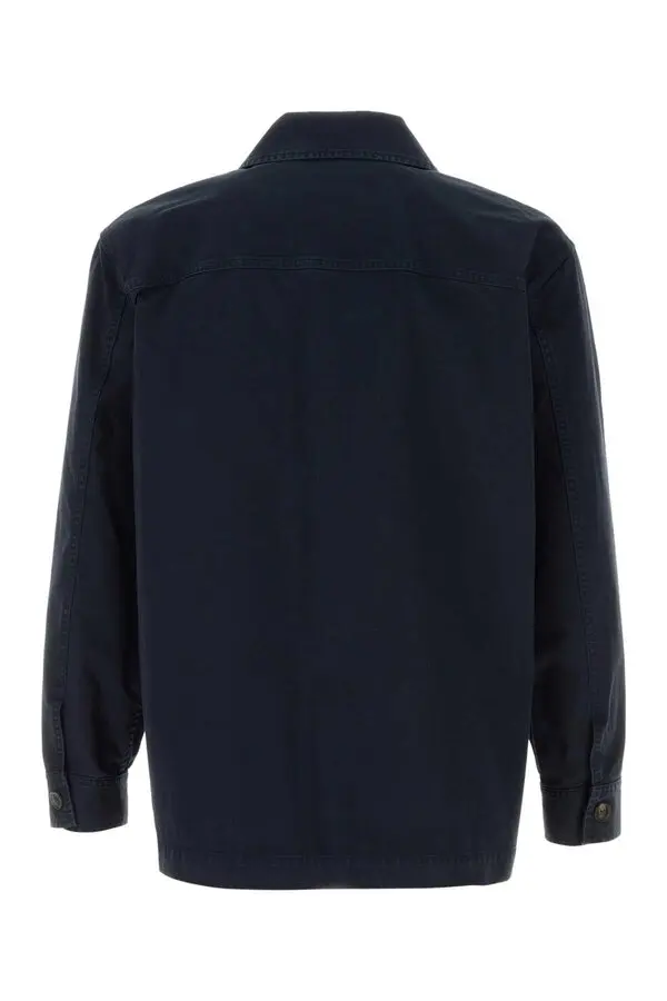 Saint Laurent Dark Cotton Shirt - Blue