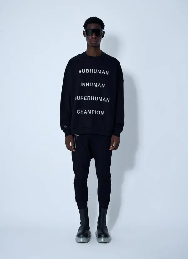 Rick Owens Text Print Sweatshirt