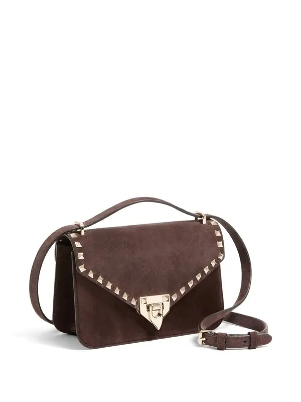Valentino Garavani Rockstud Suede Leather Shoulder Bag - Multicolor