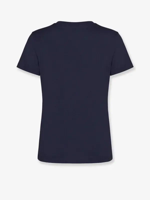 Max Mara Papaia Cotton T-shirt With Monogram - Multicolor