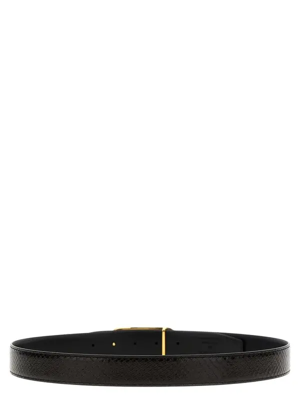 TOM FORD Logo Reversible Belt - Multicolor