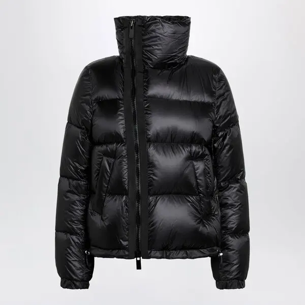 Sacai Down Jacket With Asymmetrical Zip - Black