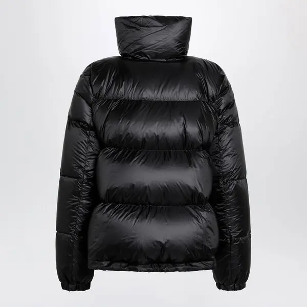 Sacai Down Jacket With Asymmetrical Zip - Black