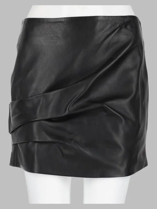 Isabel Marant Étoile Lamb Leather Skirt - Black