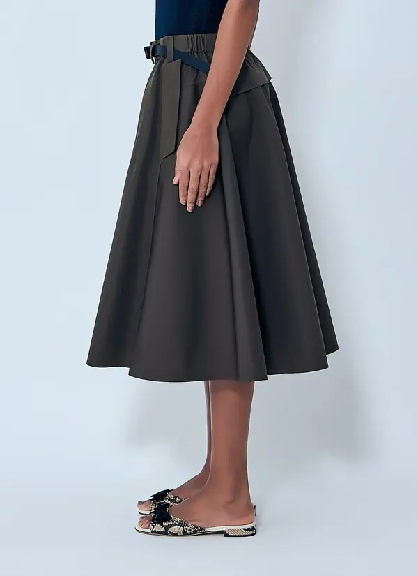 Prada Technical Fabric Circle Skirt
