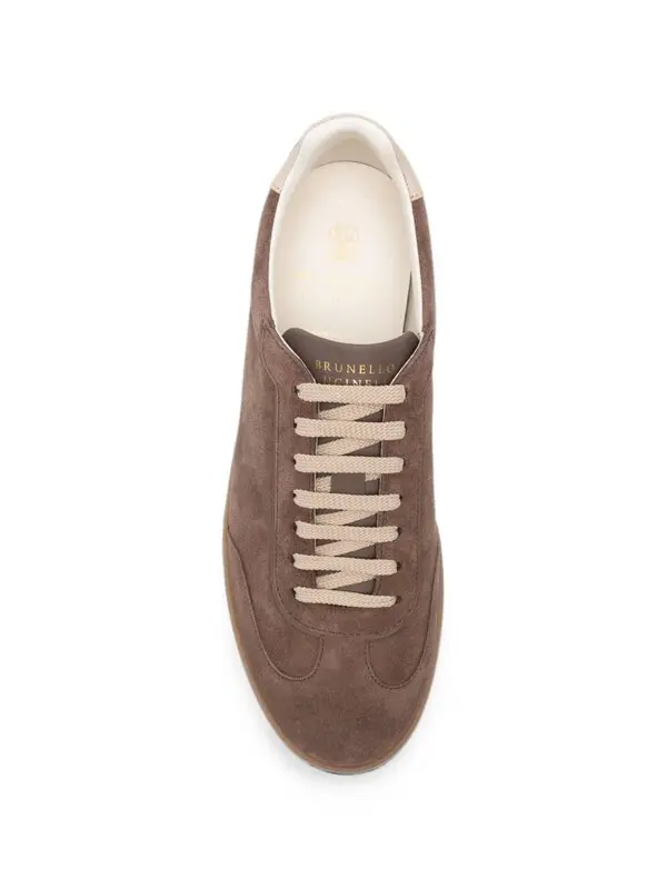 Brunello Cucinelli Suede Leather Sneakers