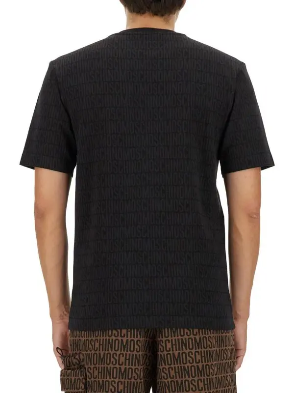 Moschino T-shirt With All Over Logo