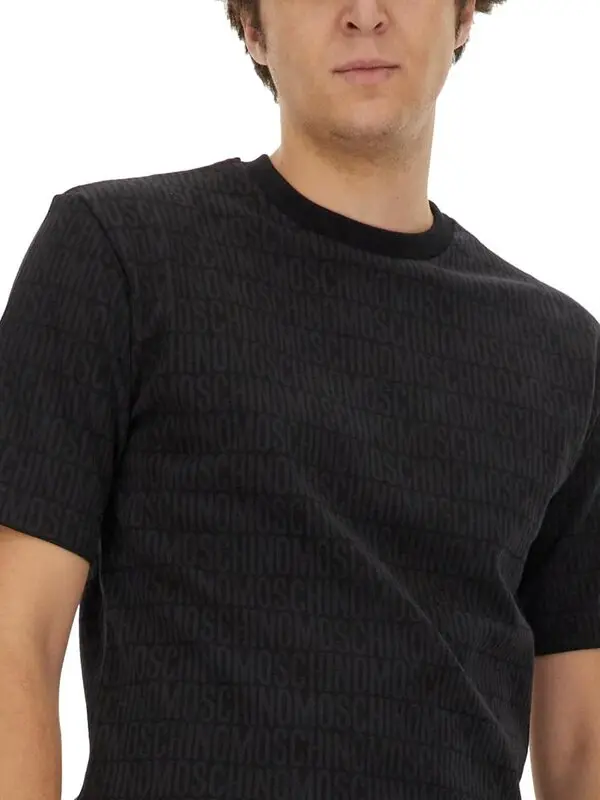 Moschino T-shirt With All Over Logo