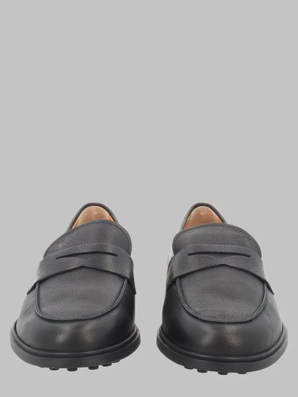 TOD'S Leather Loafers - Black