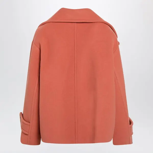 Chloé Double-breasted Short Wool Coat - Pink