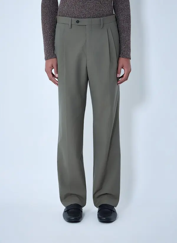 Prada Wide-leg Wool Pants